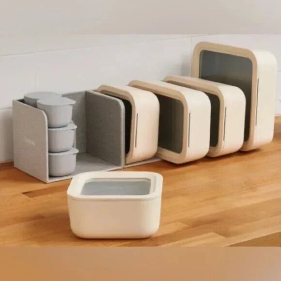 Caraway | Storage & Organization | Set Of 3 Caraway Food Storage Bin ...